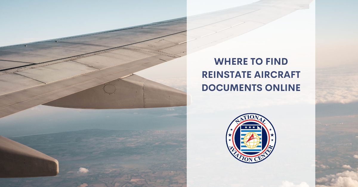 Where to Find Reinstate Aircraft Documents Online